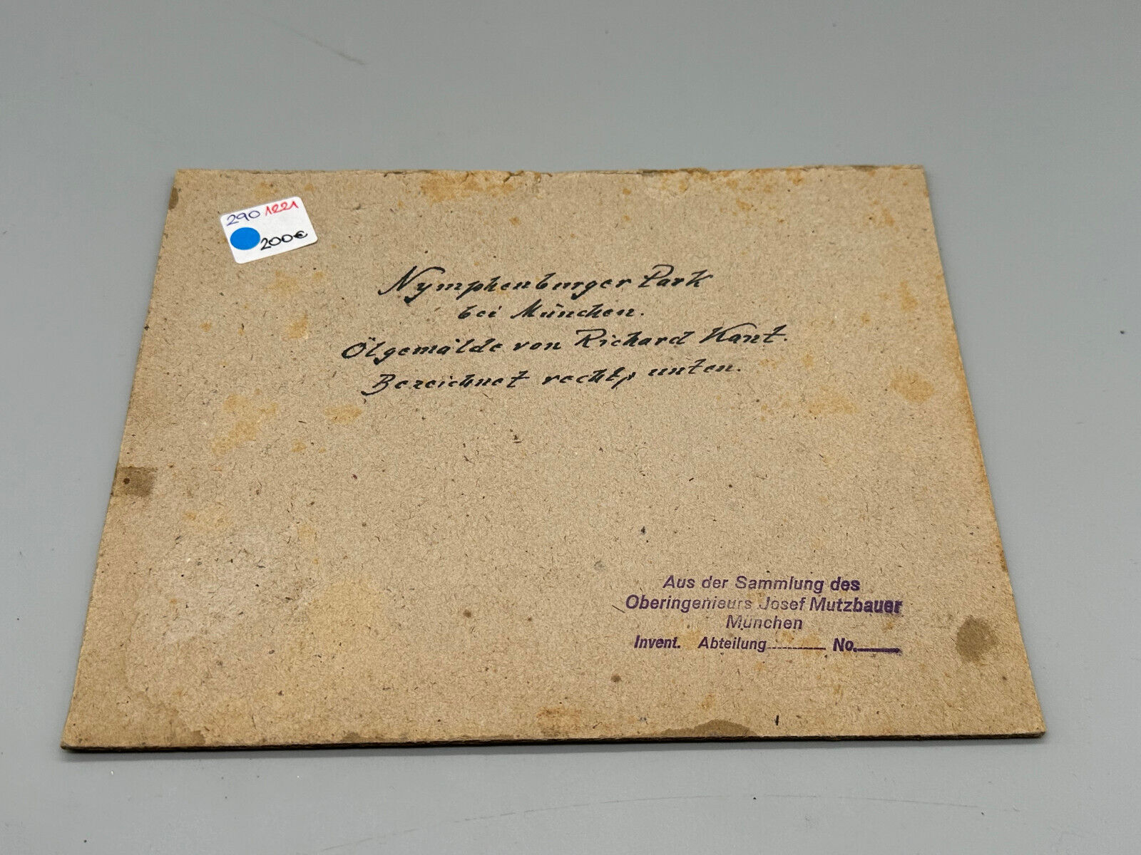 RICHARD KANT ÖLGEMÄLDE NYMPHENBURGER PARK BEI MÜNCHEN GEMÄLDE ÖL AUF ...