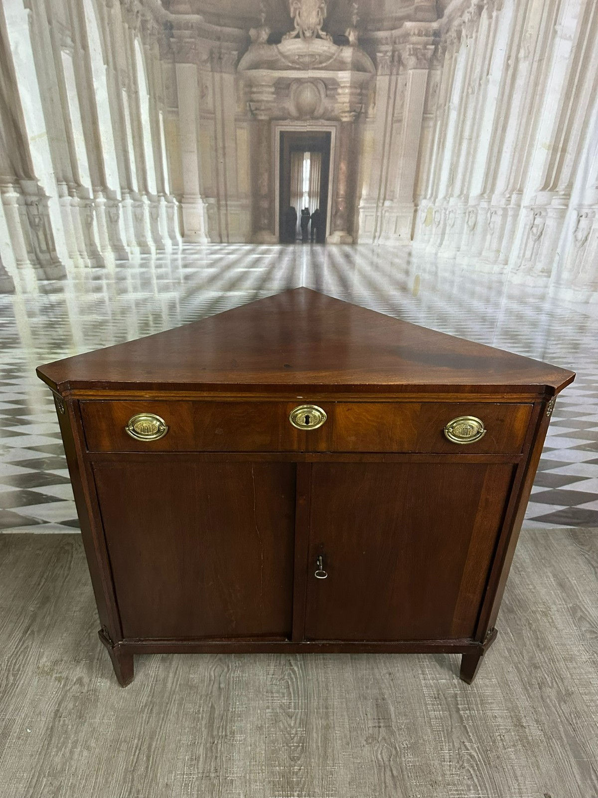 ANTIKE LOUIS SEIZE ECK KOMMODE UM 1880 MAHAGONI – Arthome24